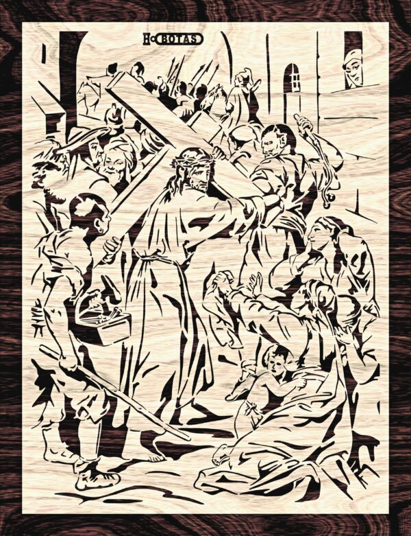 8 Eighth Station Jesus Speaks to the Women of Jerusalem – Pattern By Helder